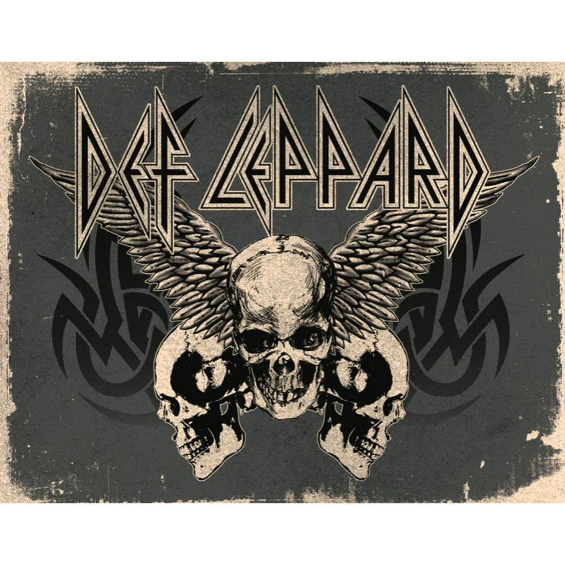 Def Leppard Skull Metal Pub Bar Sign