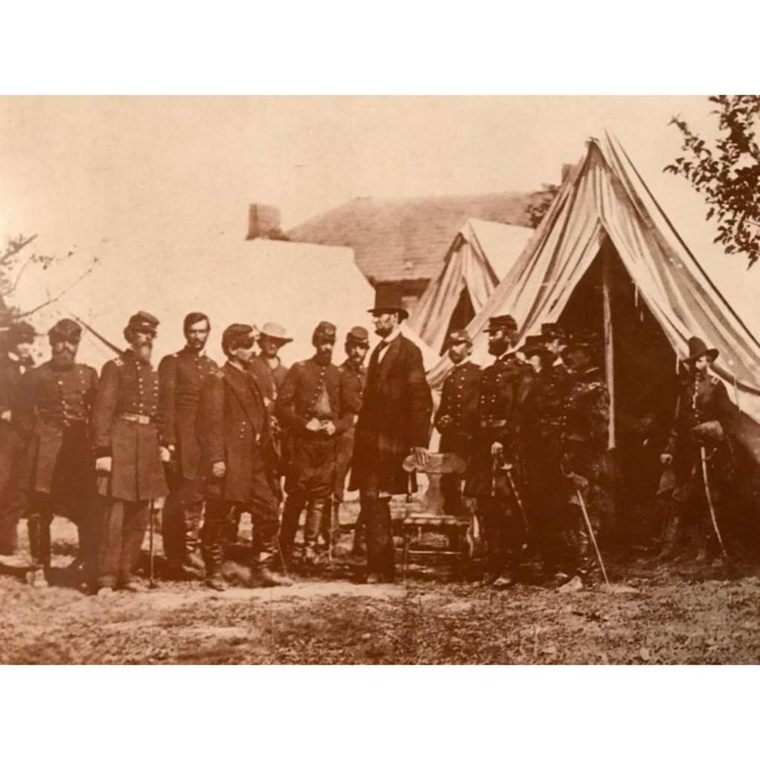 Civil War Battle of Antietam, Abraham Lincoln, General McClellan (#0217 ...