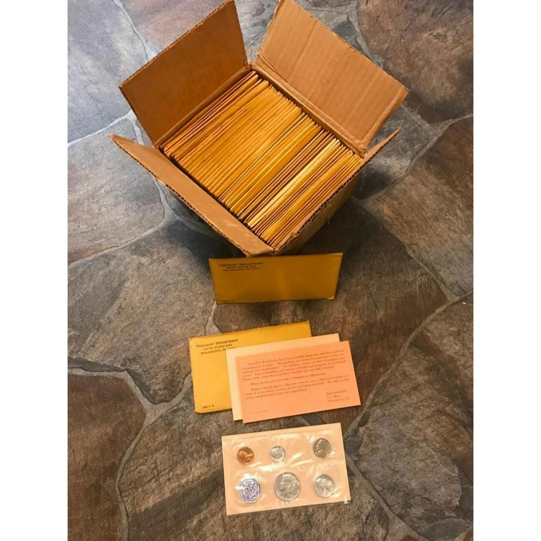 Rare Box of 50 Original 1964 US Treasury Proof Sets (#0329) on Dec 31 ...