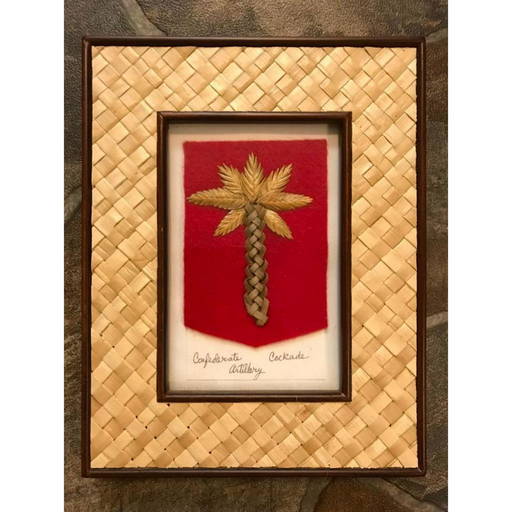 Handmade Palmetto Confederate Artillery Cockade