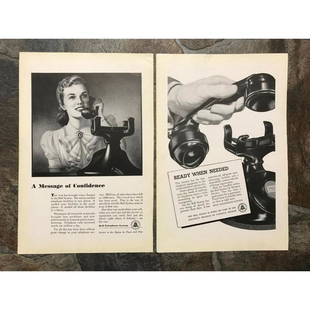 1940's World War Ii Bell Telephone Ads, Soldiers