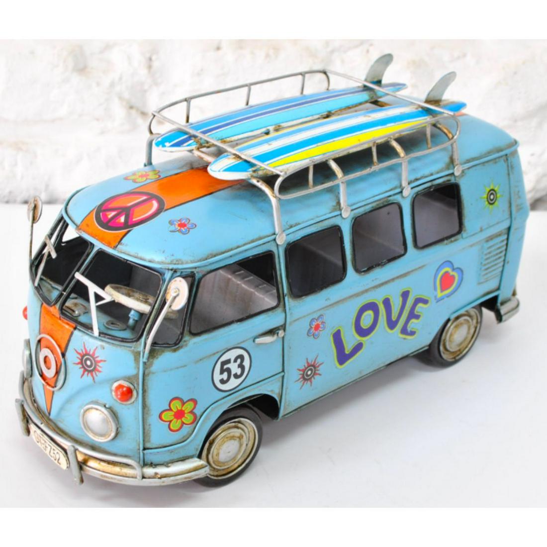 1966 Volkswagon Peace Mini Bus Model Auction