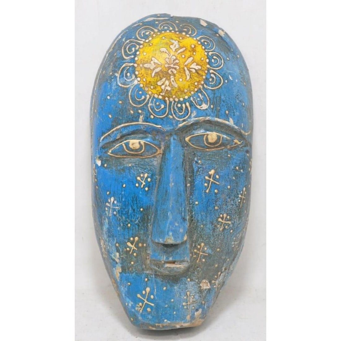 Antique Indian Wooden Tribal Mask Auction