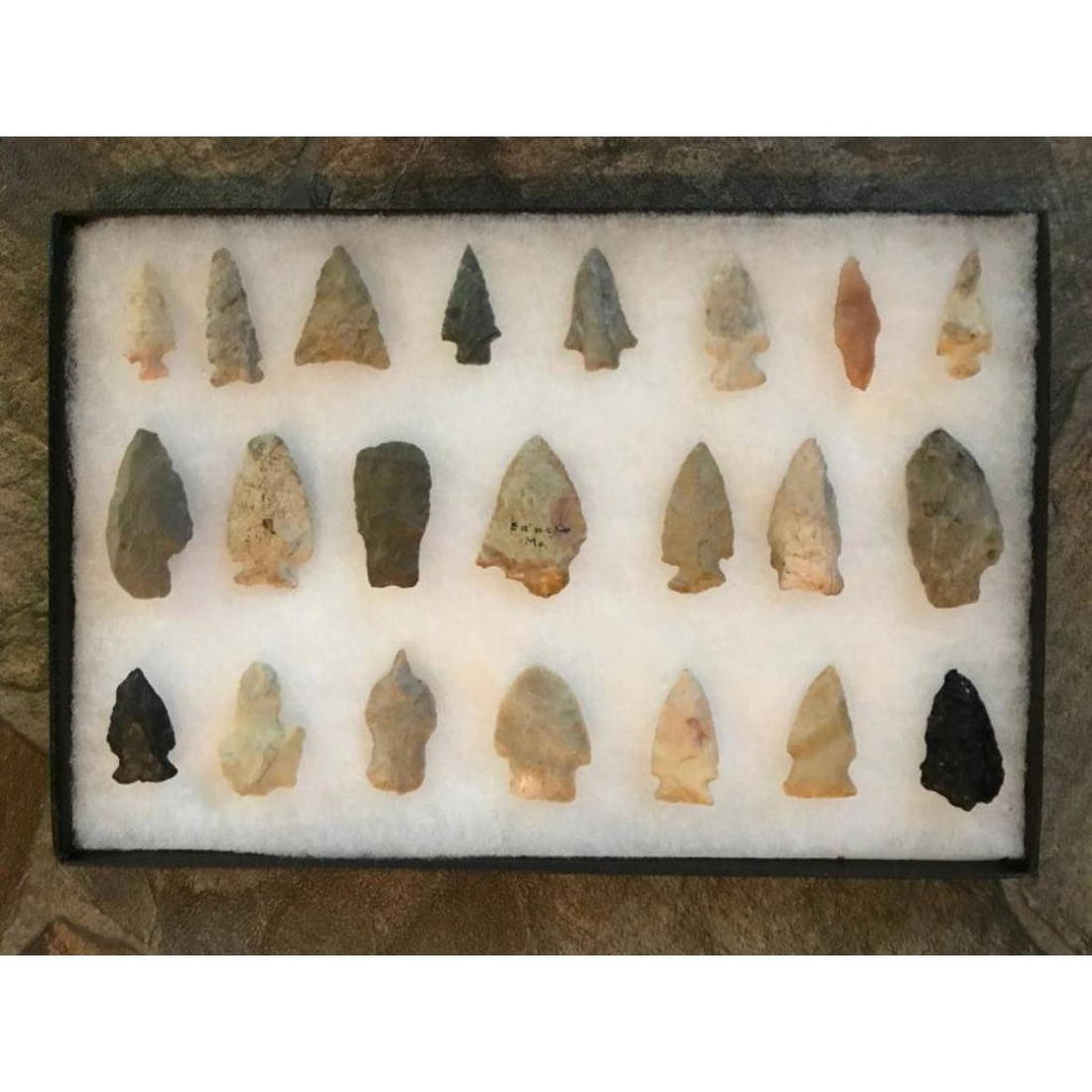 Collection Of Archaic Missouri American Indian Arrowheads, Projectile ...