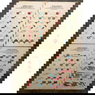 Civil War Cane, Carved Corps Badges, Masons Etc. Auction