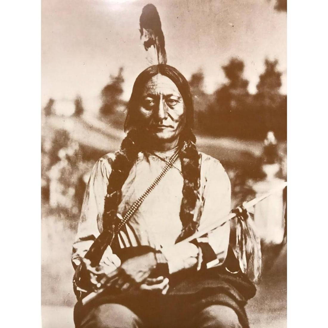 Native American History, Sitting Bull Photo Print Auction
