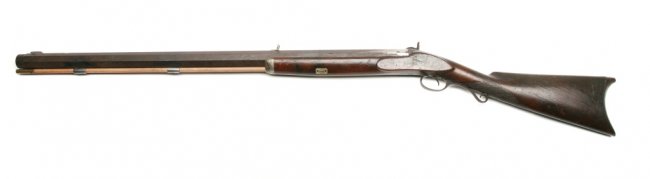 W Billinghurst Percussion Target Rifle : Lot 59