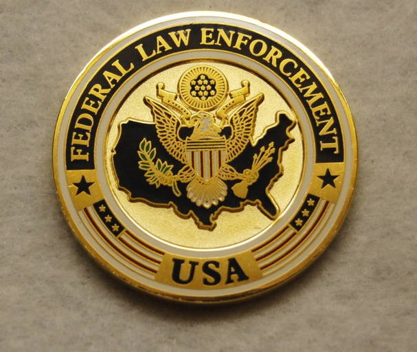 Thin Blue Line Federal Law Enforcement Badge