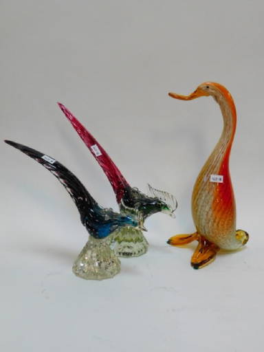 Three Blown Glass Figures