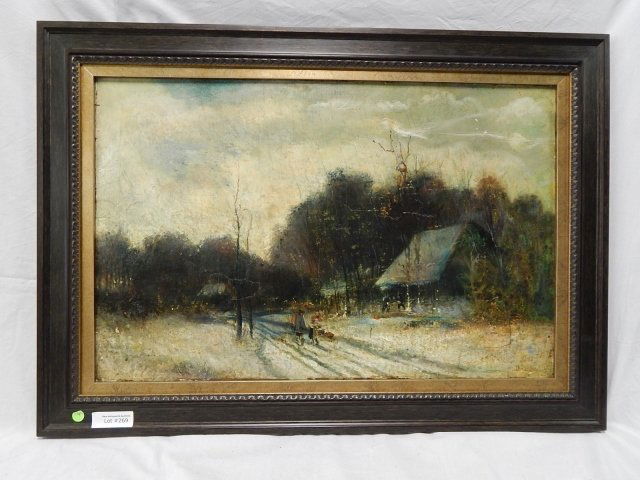 G. SCHNEIDER OIL PAINTING