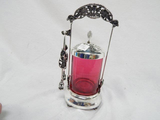 Reproduction Cranberry Pickle Caster