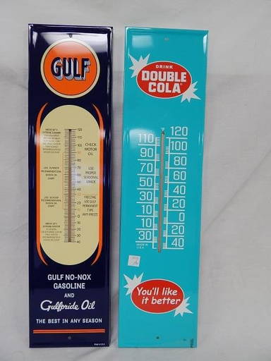 Reproduction Advertising Tin Thermometers