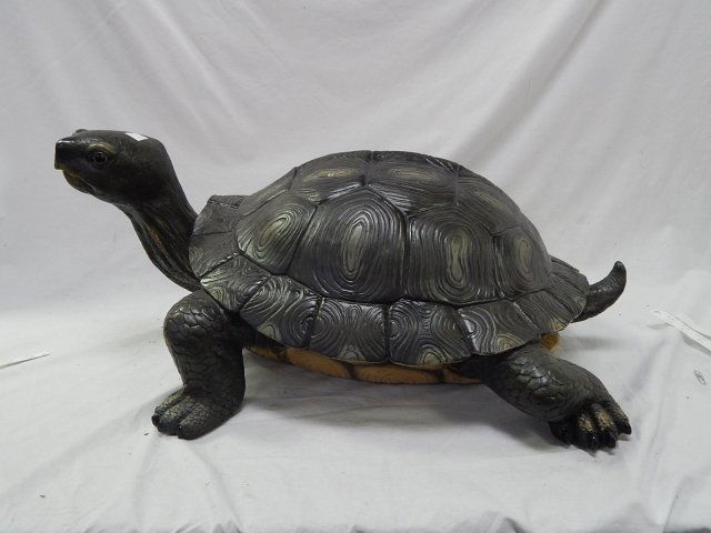 LARGE FIBERGLASS TURTLE