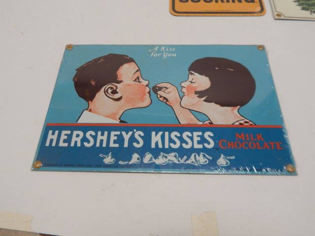 Hershey Kisses Porcelain Sign