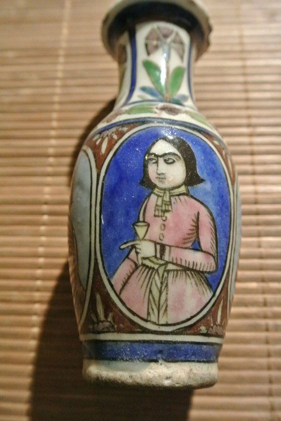 Persian Pottery Rare Vase Qajar or Safavid Period