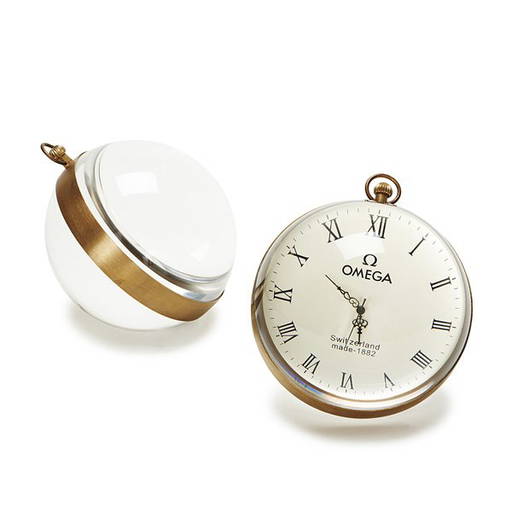 Authentic Omega Switzerland 1882 Crystal Ball Clock