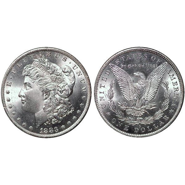 1883 O Morgan Silver Dollar Brilliant Uncirculated
