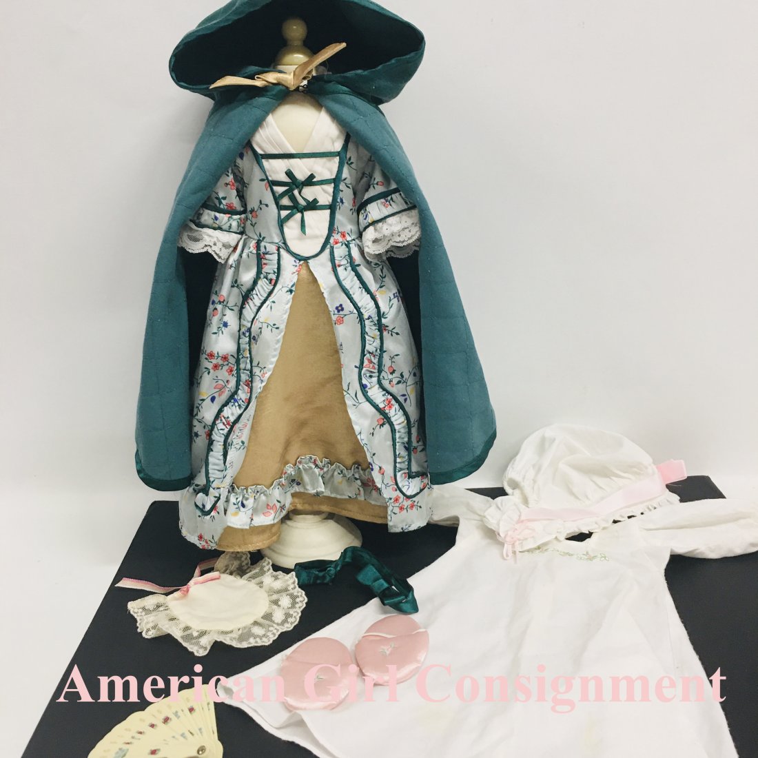 American Girl Doll Elizabeth Cloak and Holiday Gown | Barnebys