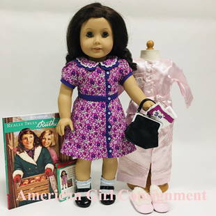 American Girl Doll Ruthie In Meet Outfit With Box