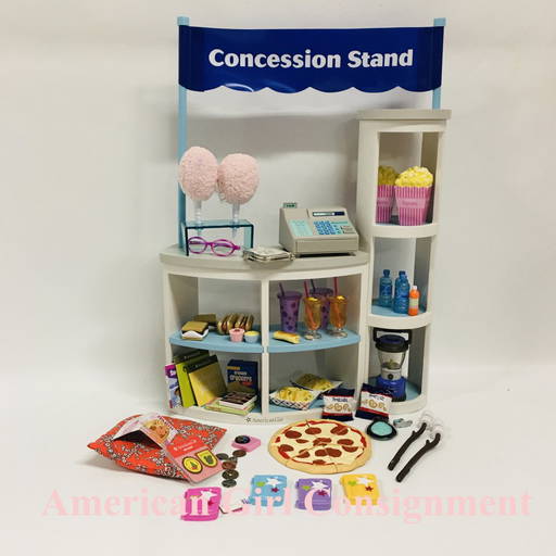 American Girl Doll Concession Stand With Accessories