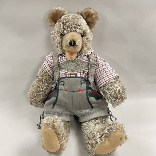 Giant Vintage German Teddy Bear in Lederhosen (#0092) on Feb 26, 2023 ...