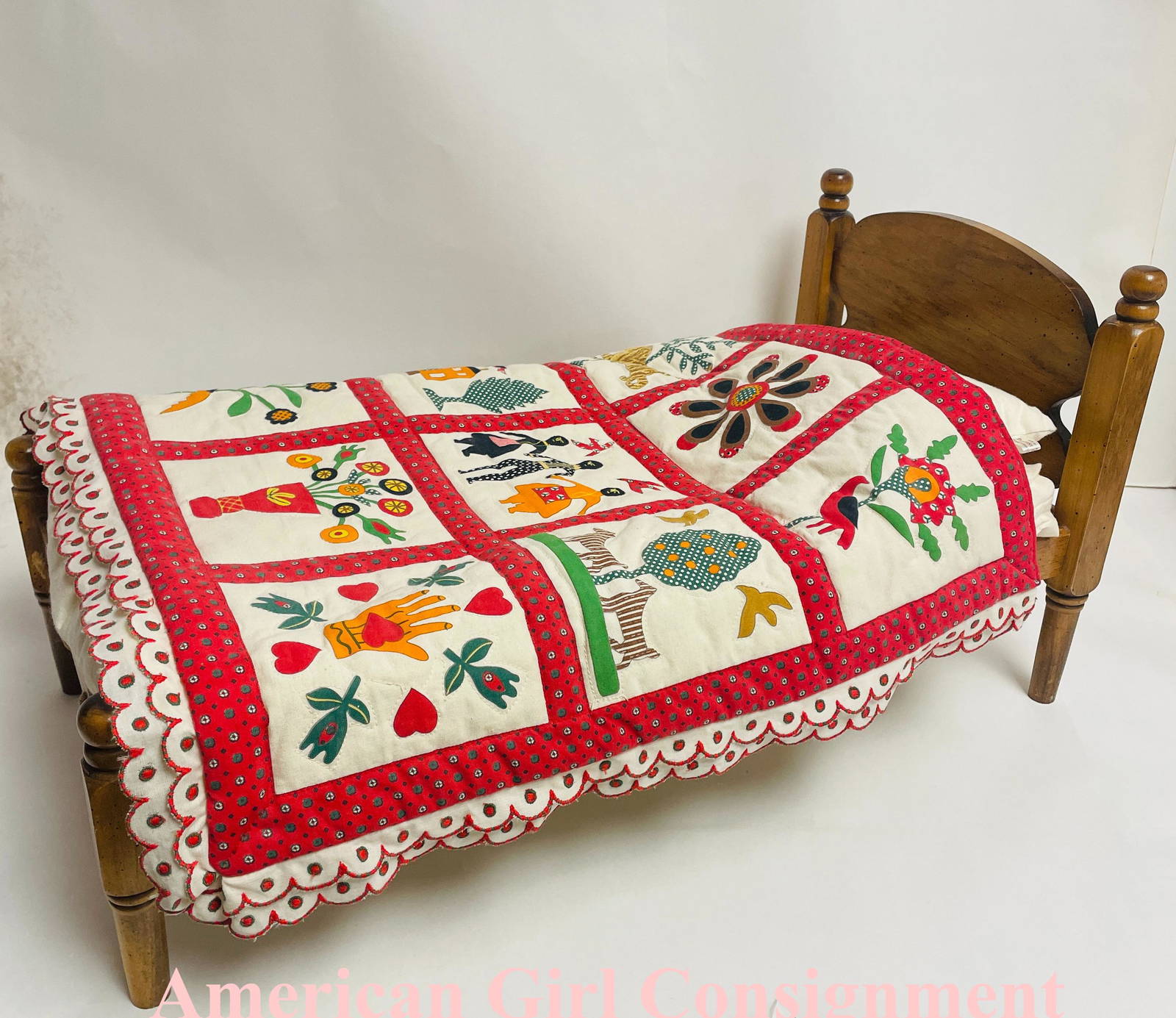 American Girl Doll Addy Bed And Bedding Set 0108 On Apr 16 2023 Raia Auctioneers Inc In Ma