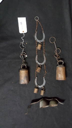 Antique Goat Bells, Wind Chimes & Copper Door Bell