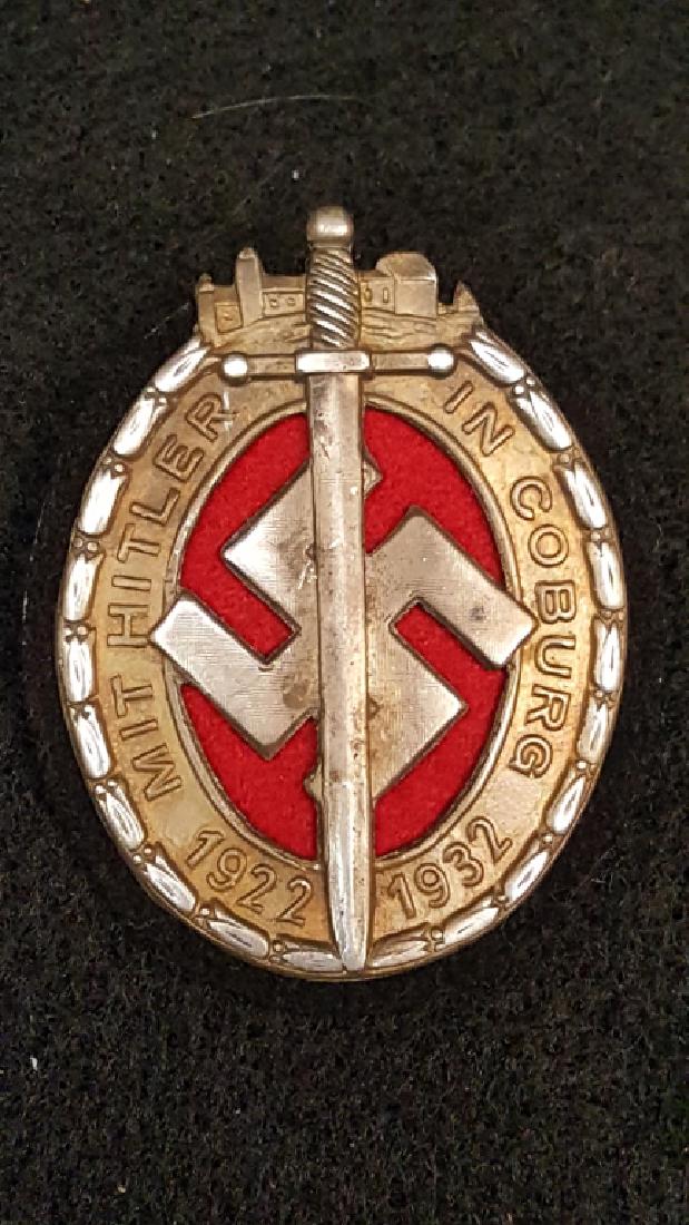 WWII 1922 1933 WITH HITLER IN COBURG RALLY SHIELD