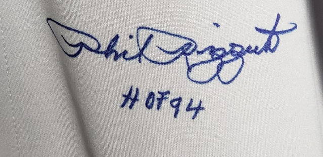 Phil "scooter" Rizzuto Autographed 8x10 Photo New York Yankees "#1 ...