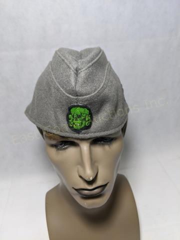 For Auction: WWII German Nazi Garrison Cap W/ Totenkopf (#0041) on Apr ...
