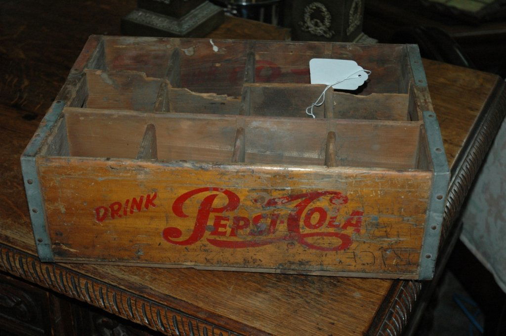 Vintage Pepsi-Cola wooden box