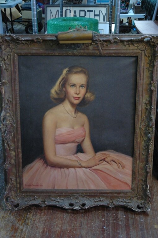 Louise Altson oil on canvas portrait