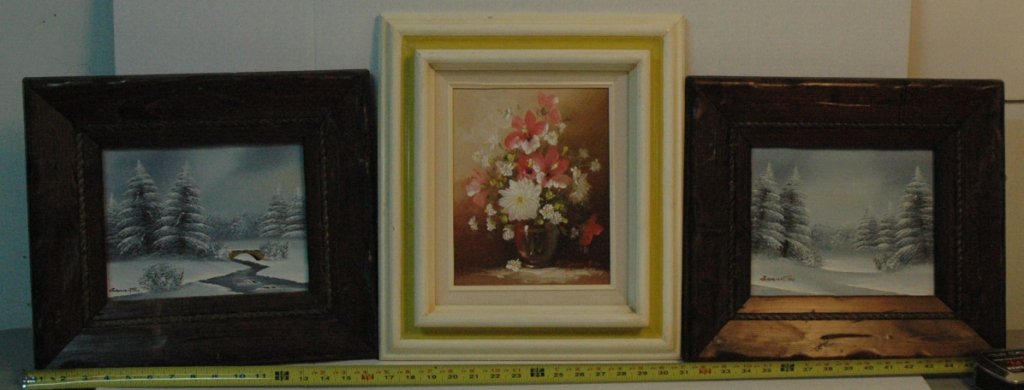 3 Oil paintings by artists Barrister & Houston