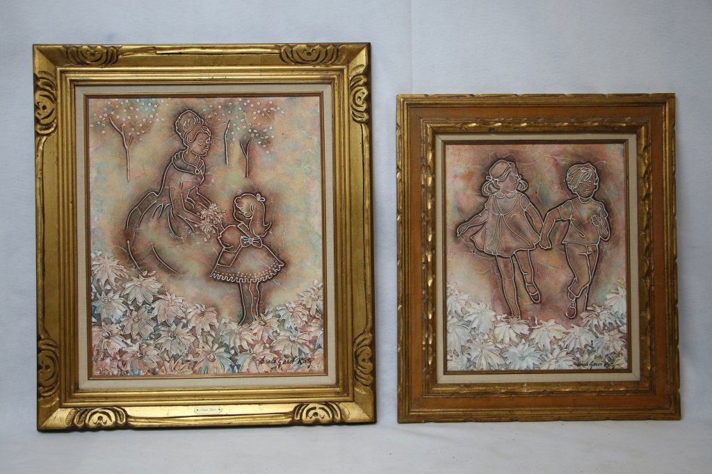 ( 2 ) Origonal Carole Gerst Katz; Oil on Board