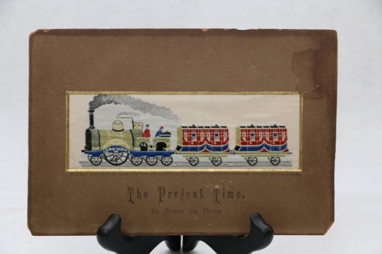 An Antique Stevengraph "the Present Time"