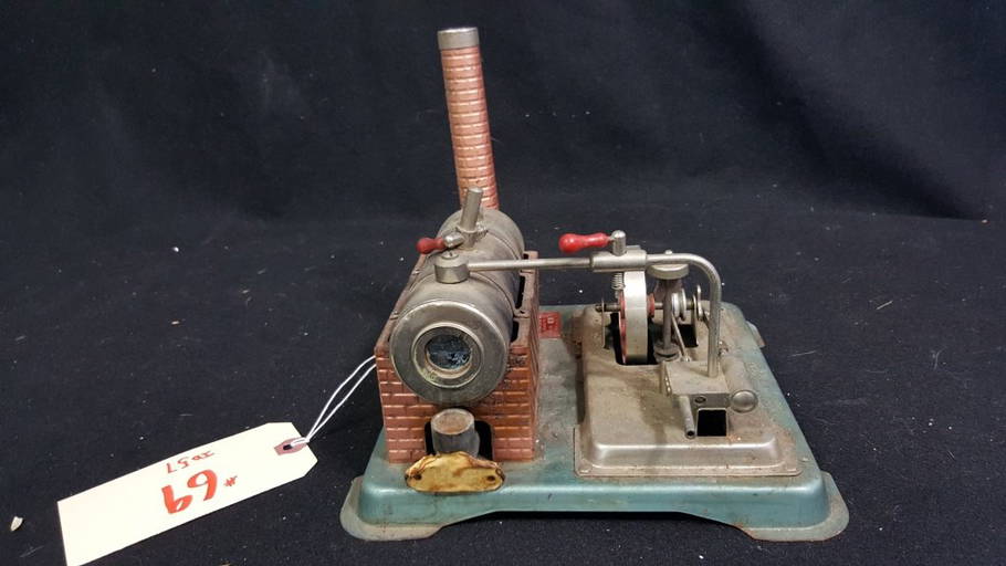 Vintage Jensen Mfg. Co. Steam Engine Toy