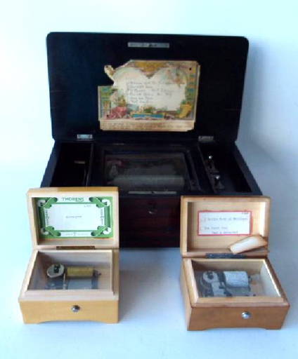 Lot (3) Victorian Music Boxes 19/20th C.