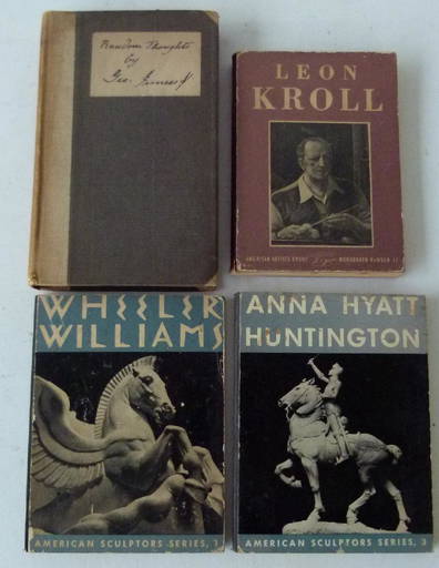 (4) Vols. Incl G Inness Jr. A.h. Huntington All Signed
