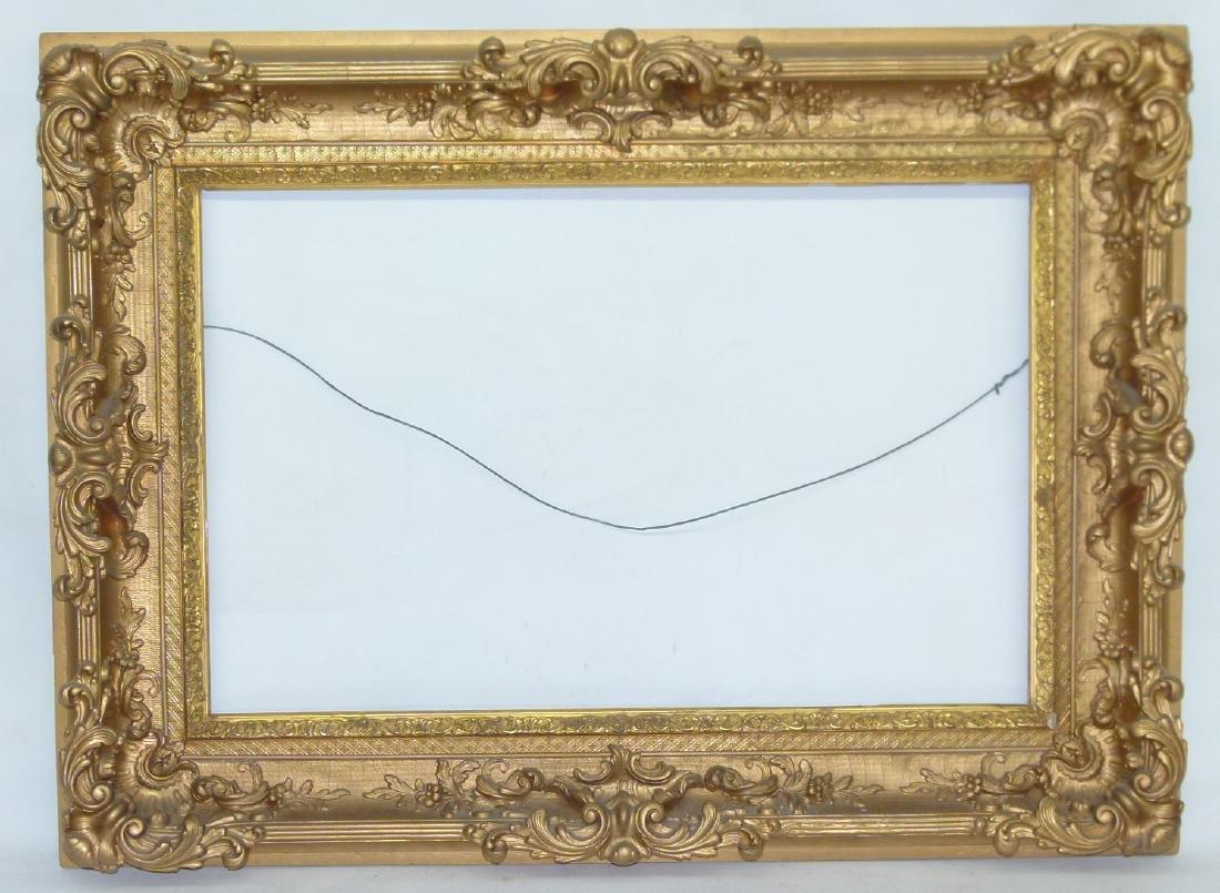FINE ELABORATE VICTORIAN GILT PAINTING FRAME