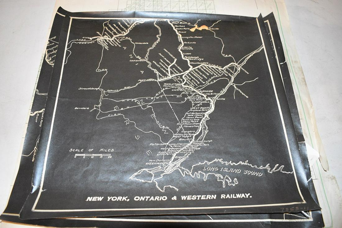 Lot Approx. 50+ Nyo&w Railway Maps, 19/20th C.