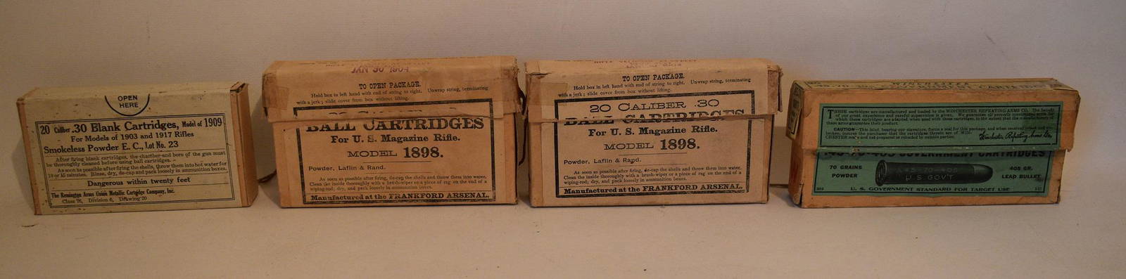 LOT (4) BOXES VINTAGE AMMO INCL. WINCHESTER, MILITARY - Feb 13, 2021 ...