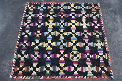 Victorian Crazy Quilt, Log Cabin