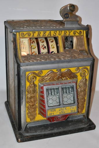 Art Deco "treasury" Slot Machine 5 Cent, Watling & Co.