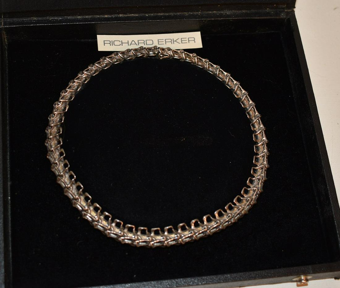 RICHARD ERKER STERLING VERTEBRAE NECKLACE, C. 1980/90 (#0397) on Oct 02 ...