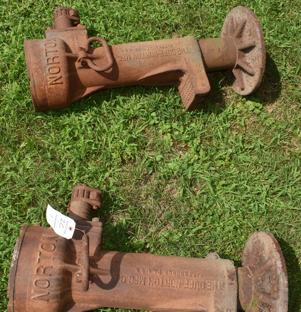3 Buff-norton Mfg. Co. 50 Ton House/locomotive Jacks Auction