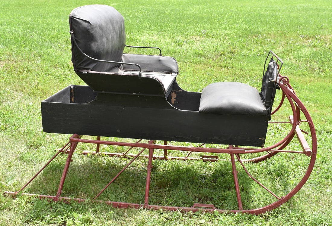 Antique Work Sled, 19th C., H. 48" W. 46" L. 75" Auction
