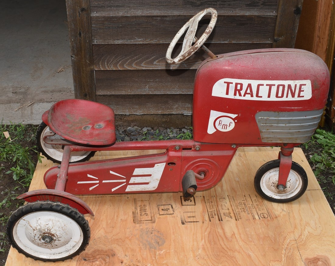 Amf Tractone Litho Tin Chain Drive Tractor Auction