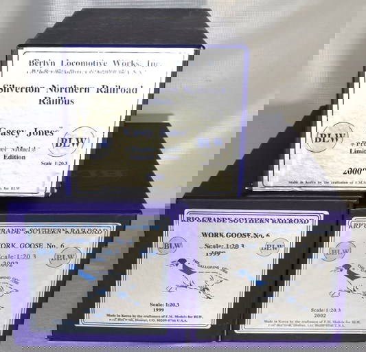 3 Berlyn Locomotive Works Trains Incl. Casey Jones