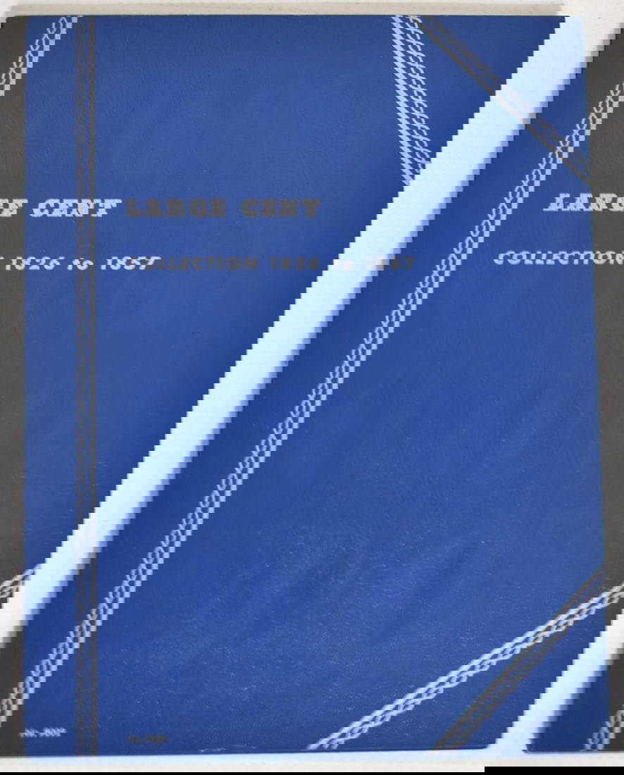 Whitman Trifold Us Large Cent Book, 1826-1857 (partial) Auction