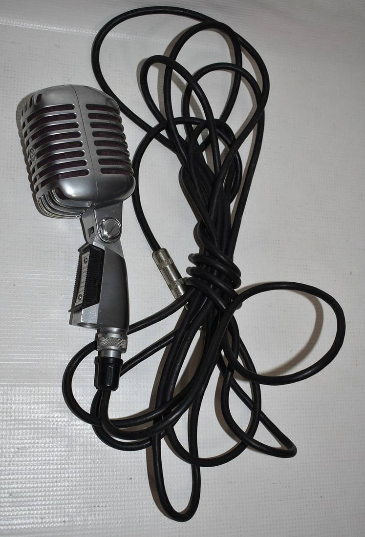Vintage Shure Model 55s Unidyne Dynamic Microphone Auction
